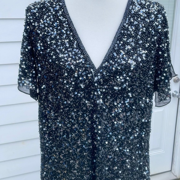 Adrianna Papell | Tops | Adrianna Papell Evening Essentials Black ...